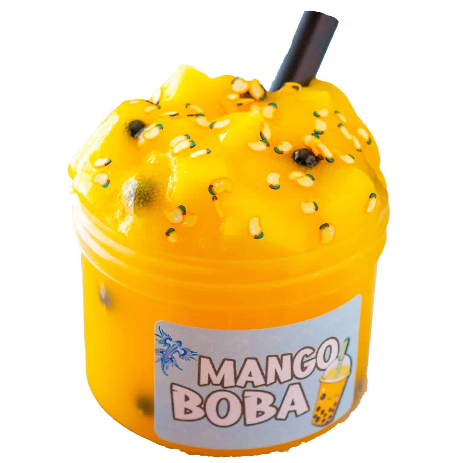 Mango Boba Slime with Jelly Cubes - Sea Dragon Slimes Shop