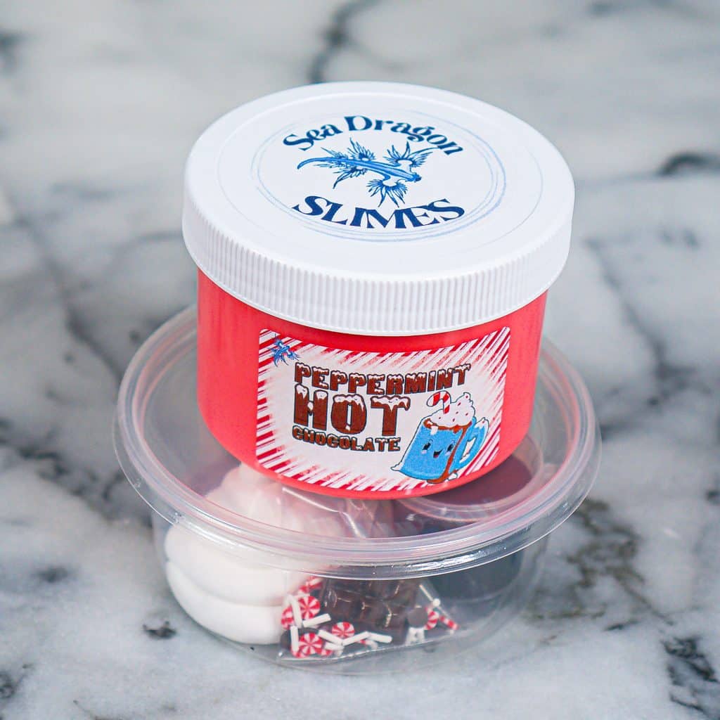 Peppermint Hot Chocolate Slime DIY Clay Kit - Sea Dragon Slimes Shop