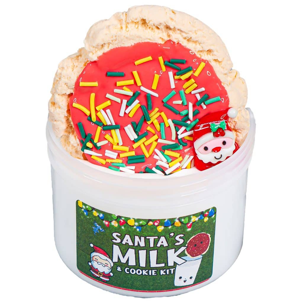 Santa Milk and Cookie Slime DIY Clay - Sea Dragon Slimes Shop