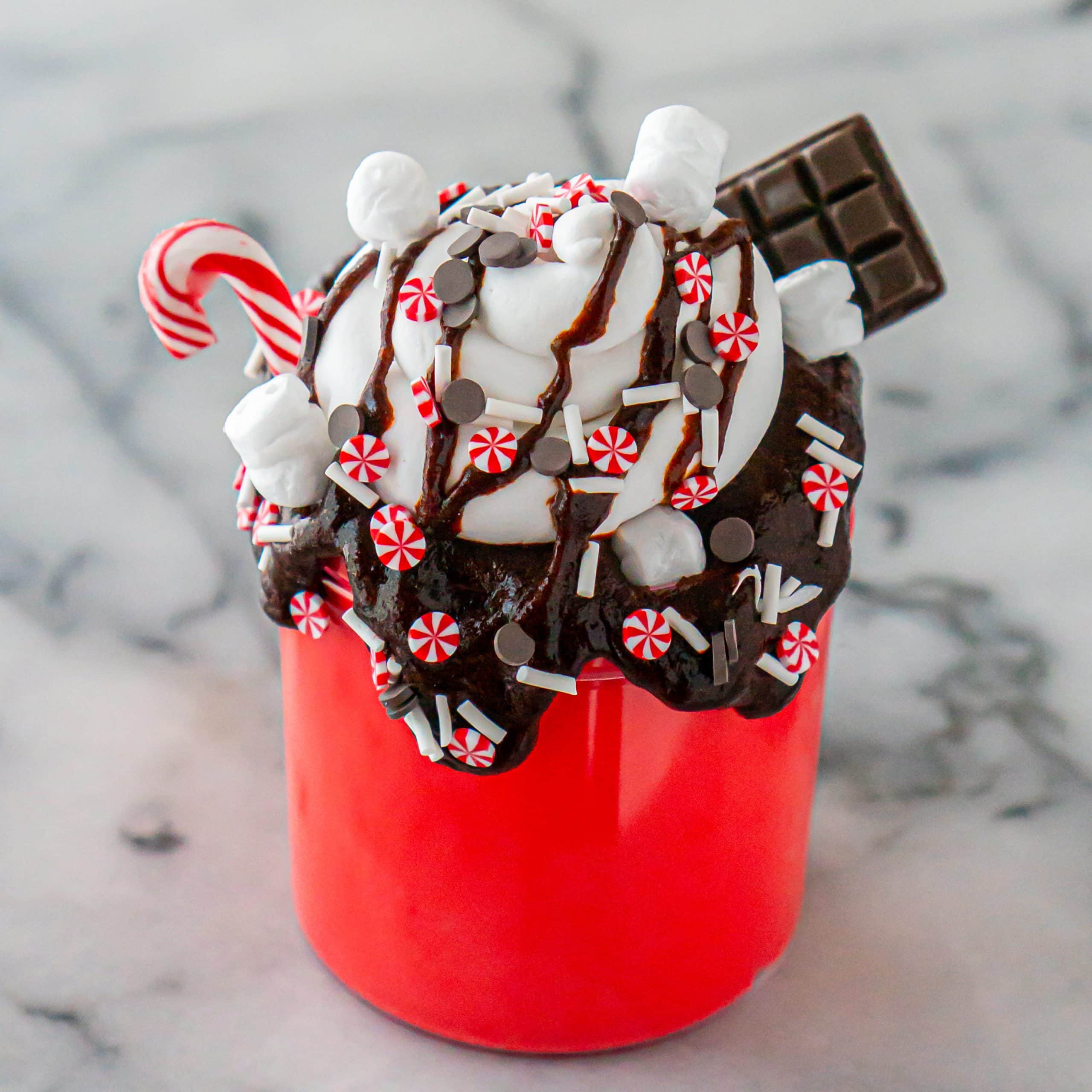 Peppermint Hot Chocolate Slime DIY Clay Kit - Sea Dragon Slimes Shop